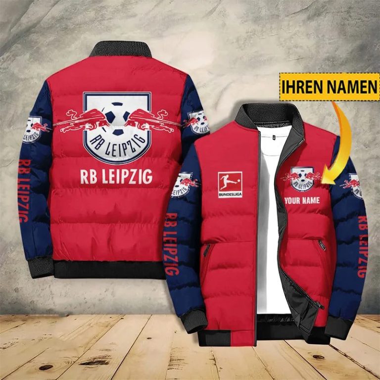 RB Leipzig Individueller Name Sonderausgabe Steppjacke